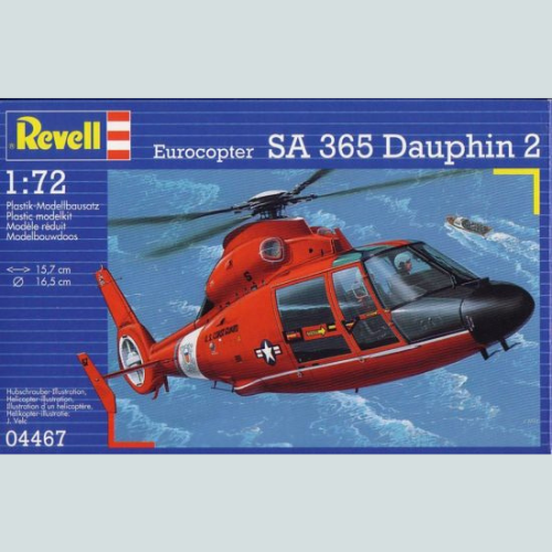 Eurocopter SA365 Dauphin 2 1:72 Revell plastic model kit ...